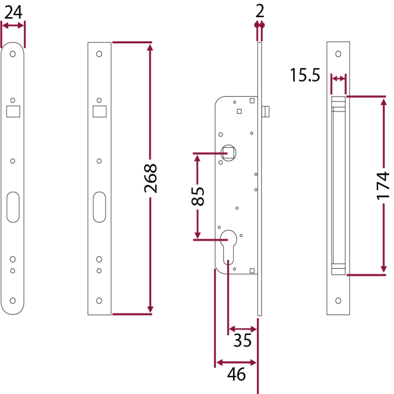 Security lock release CV-14 SEGUR 35